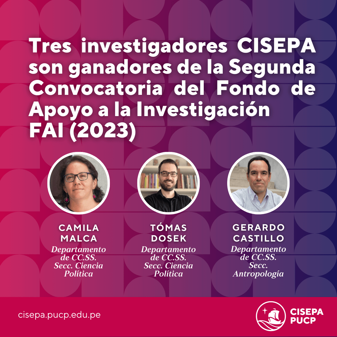 Tres Investigadores Cisepa Son Ganadores De La Segunda Convocatoria Del